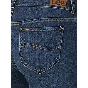 Lee Women's Plus Size Legendary Mid Rise Bootcut Jean Compass 18W Petite