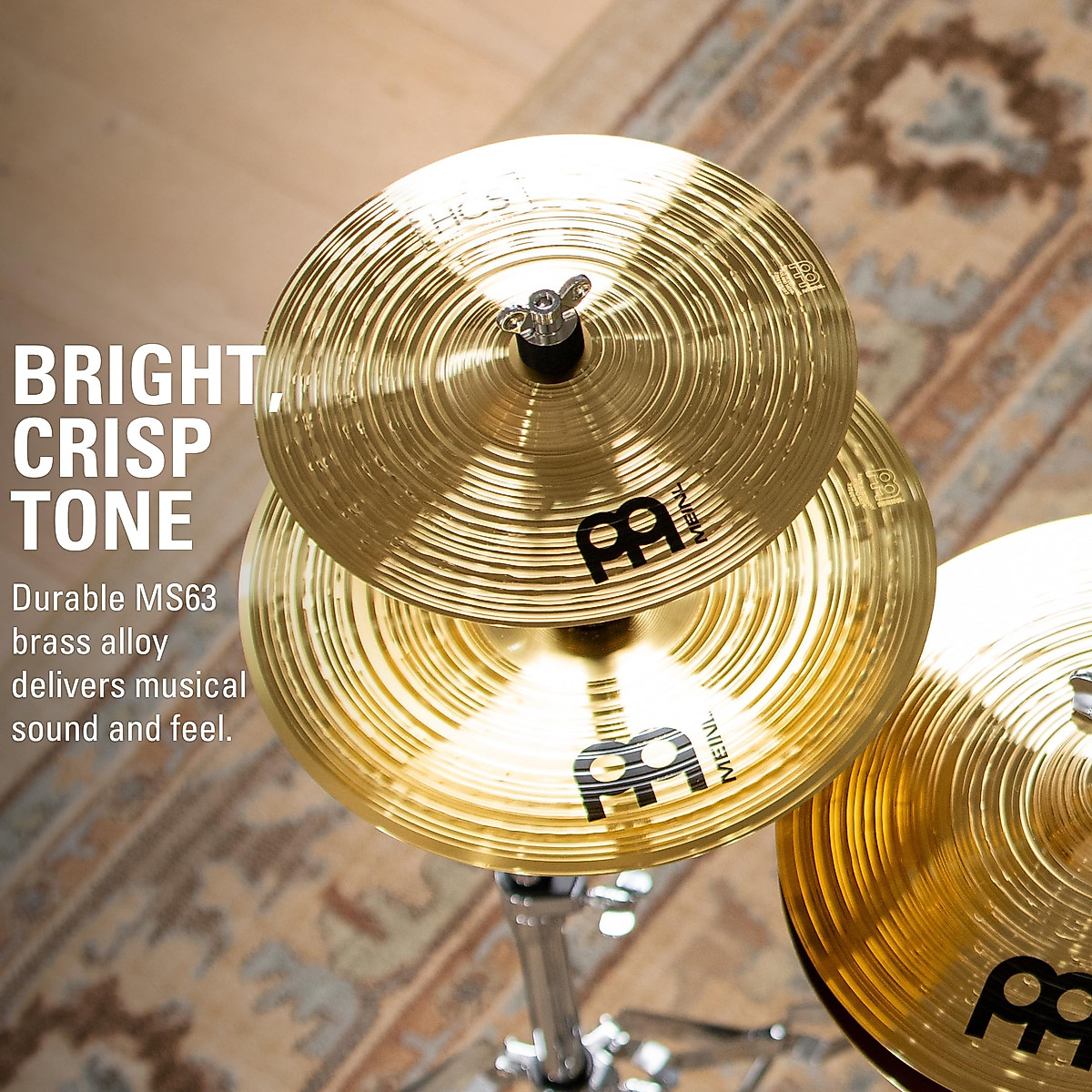 Meinl Cymbals HCS-FX HCS Cymbal Box Set Effects Pack with 10" Splash, 12" China, Plus a FREE Cymbal Stacker (VIDEO)