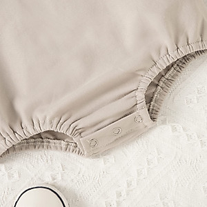 DREAM BUS Newborn Baby Girl Clothes Sweatshirt Long Sleeve Oversized Romper Toddler Girl Fall Winter Sweater With Headband(Gray,0-6months)