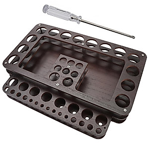 Wooden Vape Display Stand Holder Wooden RDA RTA Tank Holder Liquid Bottle Holder (Wooden Holder, Size B)