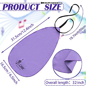 4 Pcs Clarinet Swab Cloth Clarinet Cleaner Clarinet Cleaning Cloth Swab for Inside Tube Suitable Clarinet Piccolo Flute Sax Saxophone (Purple)