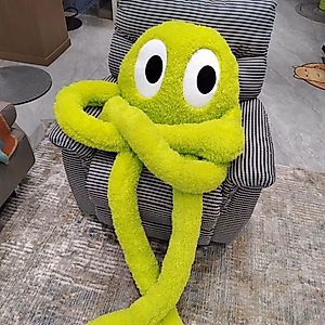 Xshelley Long Legs Octopus, Large Stuffed Animal Octopus Plush Toy, Pillow, Cushion, Soft Octopus Stuffed Sea Animal, Children's Gift (39 inch high Green)