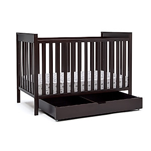 Delta Children Under Crib Roll-Out Storage - Greenguard Gold Certified, Dark Chocolate