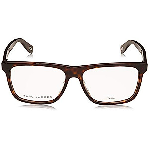 Marc Jacobs Marc 342 086 Dark Havana Plastic Rectangle Eyeglasses 55mm