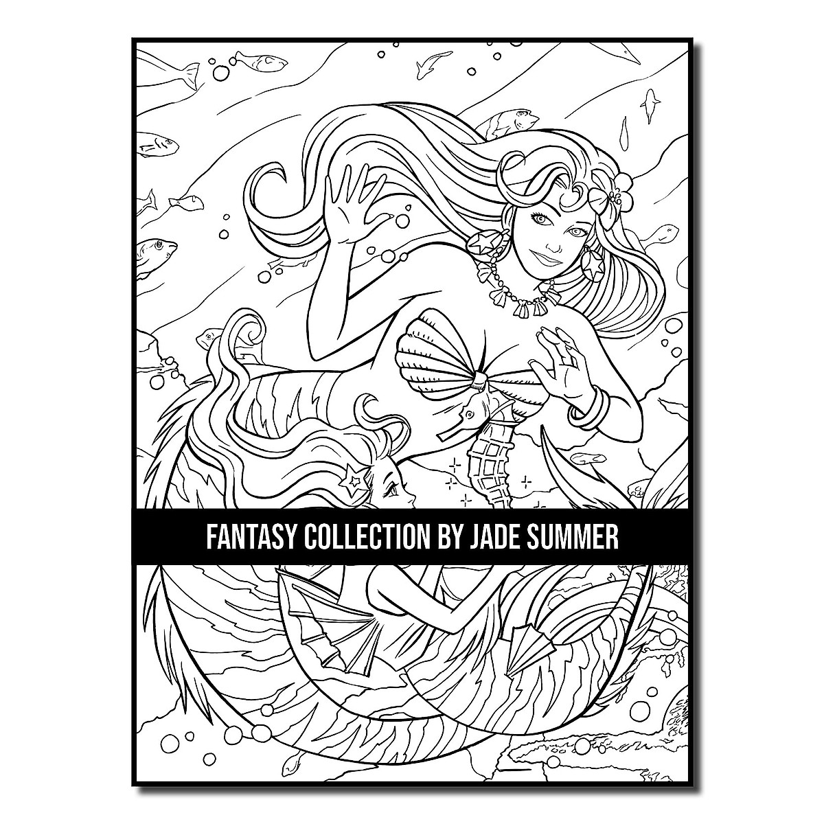 Fantasy Collection: An Adult Coloring Book with 100+ Incredible Coloring Pages of Mermaids, Fairies, Vampires, Dragons, and More!
