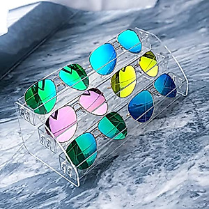 MineSign Nail Polish Holder Organizer Clear Acrylic Nail Polish Tray Fingernail Polish Display case 3 layers Essential Oils Holder Makeup Organizer