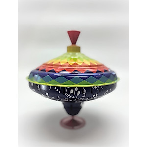 Choral Multicolor Music Spin Top Toy toupi for Children from KsmToys Bolz. The Funny Buzzing Choral Hum Gets Louder As The Top Spins Faster Ages 18 m+