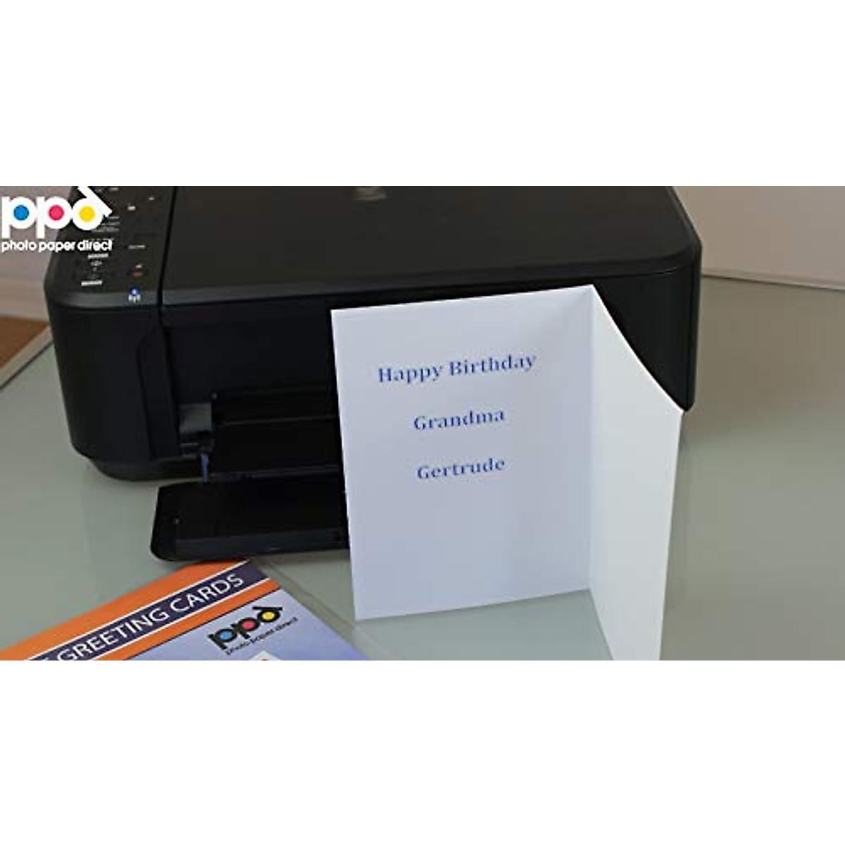 PPD Inkjet Glossy Printable Greeting Cards LTR 8.5 x 11" 64lbs. 240gsm 10.9mil With Envelopes x 50 Sheets (PPD051-ENV-50)