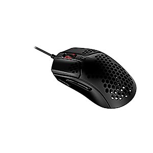 HyperX Pulsefire Haste – Gaming Mouse, Ultra-Lightweight, 59g, Honeycomb Shell, Hex Design, RGB, HyperFlex USB Cable, Up to 16000 DPI, 6 Programmable Buttons,Black