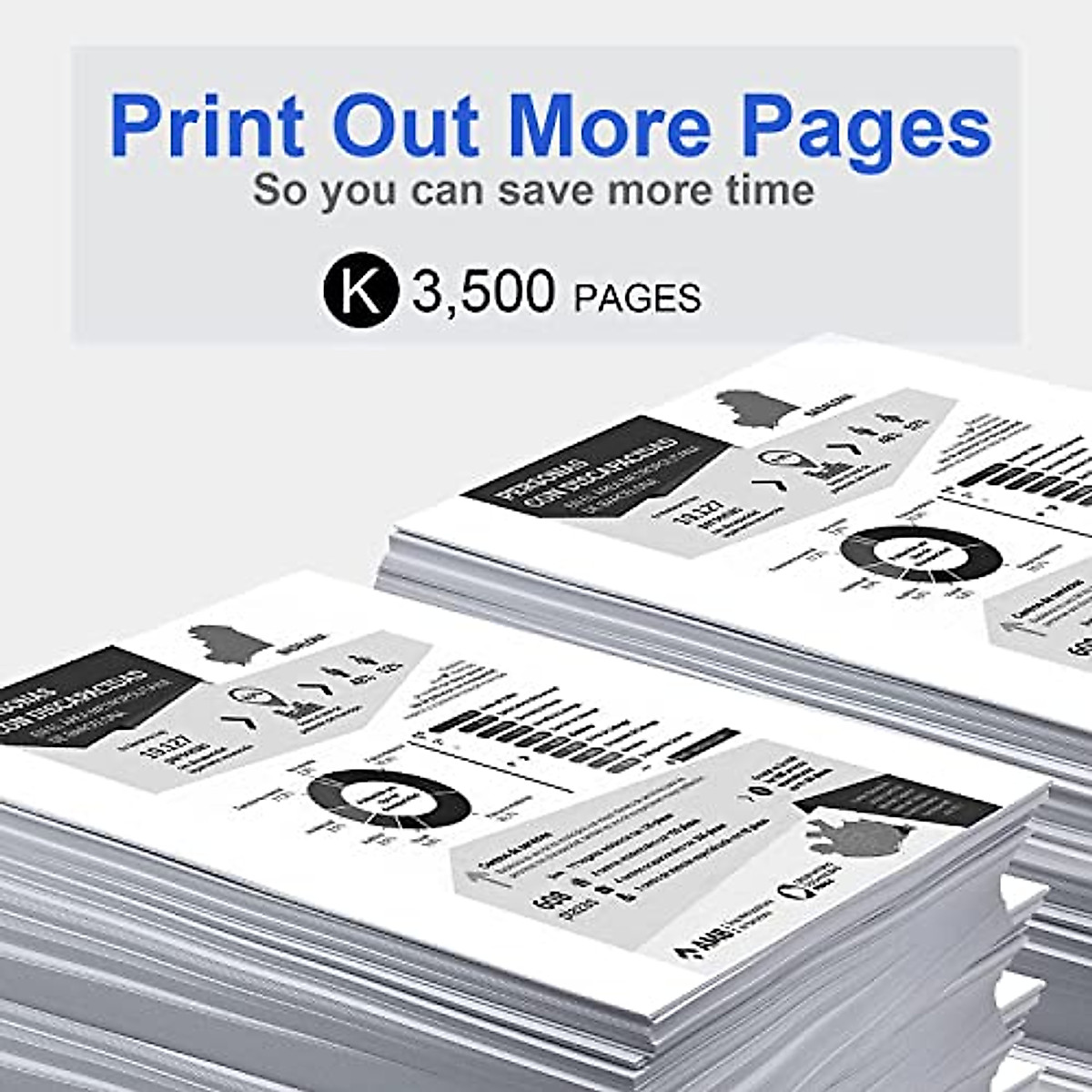 VASERINK 2 Pack Black TN820 Toner Cartridge Compatible Replacement for Brother DCP-L5650DN MFC-L6750DW MFC-L5900DW HL-L6300DW Printer