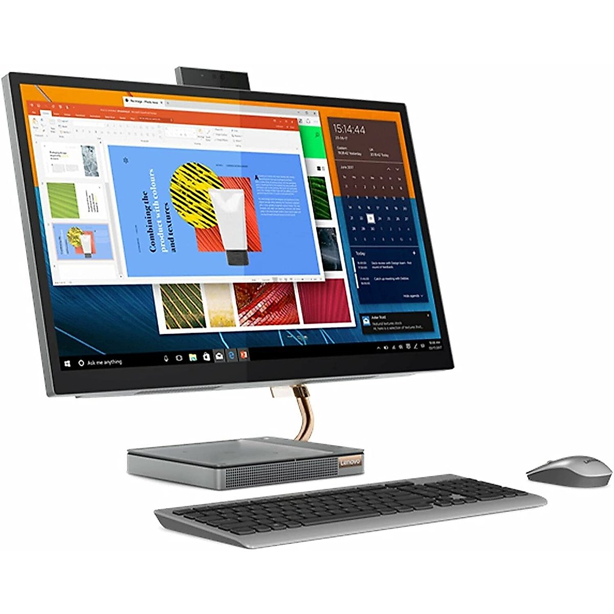 Lenovo IdeaCentre All in One 5i Desktop, 27" IPS QHD (2560 x 1440) Touchscreen Display, Intel Core i5-10400T Processor, 16GB DDR4 RAM, 512GB PCIe SSD, Windows 10 Home, Wireless Keyboard and Mouse
