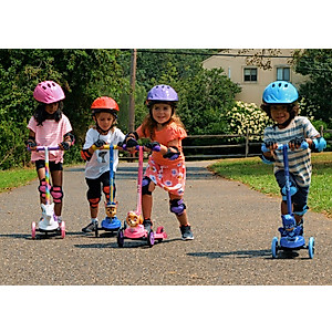 Self Balancing Kick Scooter Toddler Scooter & Kids Scooter, Extra Wide Deck, 3 Wheel Platform, Foot Activated Brake, 75 lbs Limit, Kids & Toddlers Girls or Boys, for Ages 3 and Up