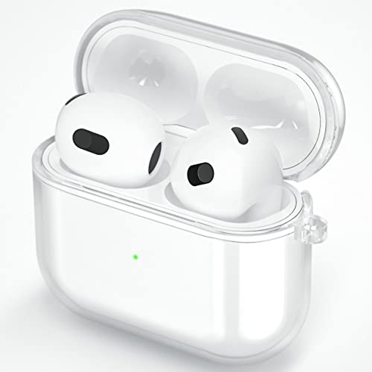 USTIYA Case for AirPods 3 Clear 2021 Protective Cover Transparent Key Chain Strap Protection Wireless Charging