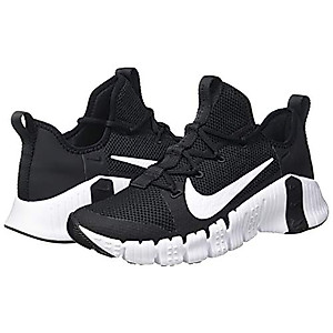 Nike Women's Free Metcon 3 Shoe, Black/White, 7