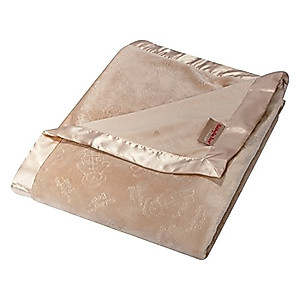 Trend Lab Paddington Bear Embossed Velour Baby Blanket, Brown