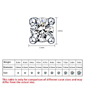 Beyond Brilliance Natural Diamond Earrings for Women | Small Round Stud Earrings with Screw Back | 14K White Gold | Fine Jewelry for Her | Gift Box Included