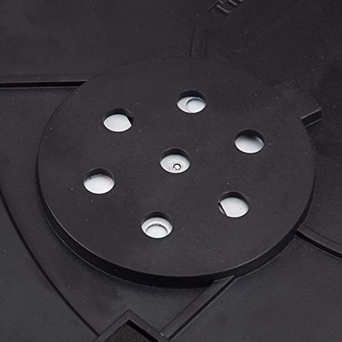 Homend 110V Electric Motorized Rotating Turntable Display Stand with LED, 10inch/25cm Diameter 22lb Load, 360 Degree Rotating in Either Direction, for Photography, Showcase (10inch/25cm,Black)