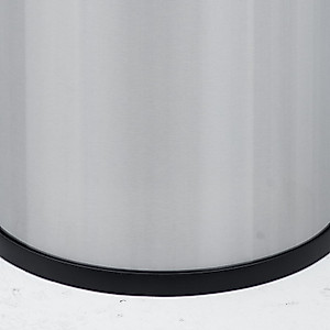 GarveeTech 65L Swing Open Trash Can, Commercial Grade Heavy Duty Brushed Stainless Steel Waste Bins, 17 Gallon Flip Top Lid Garbage Can, Outdoor | Home | Kitchen