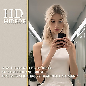 Rowjut 64"x21"Floor Mirror Arched Full Length Mirros, Mirror Floor Length Standing Hanging or Leaning/Large Full Body/Wall Mirror for Bedroom, Living Room, Aluminum Frame, Black