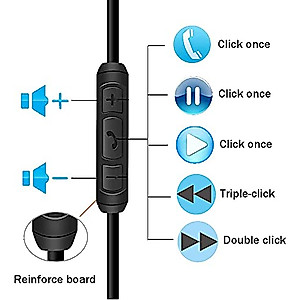 BINGLE Headphones Cable Replacement Cord for Bose QuietComfort 25/35 / 35II /On-Ear 2/OE2/OE2i/Soundlink/SoundTrue Headphones Aux Extension Cord with Inline Mic Volume Control