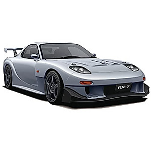Platz/Mono 1/32 Automotive Kit Mazda RX-7(FD3S) Custom Silverstone Metallic Color-Coded Plastic Model MN11