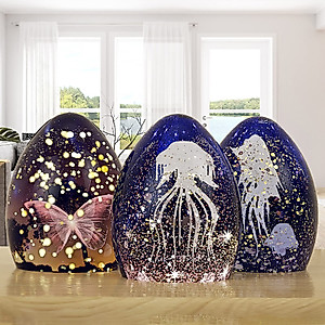 QMQJIA Dragon Egg Resin Mold Desktop Ornaments Mold for DIY Resin Art Table Lamp Home Decorations Newborn Dinosaur Light Molds Dragon Silicone molds for Wax Melts/soap/Baking/epoxy Resin/Candle/Clay