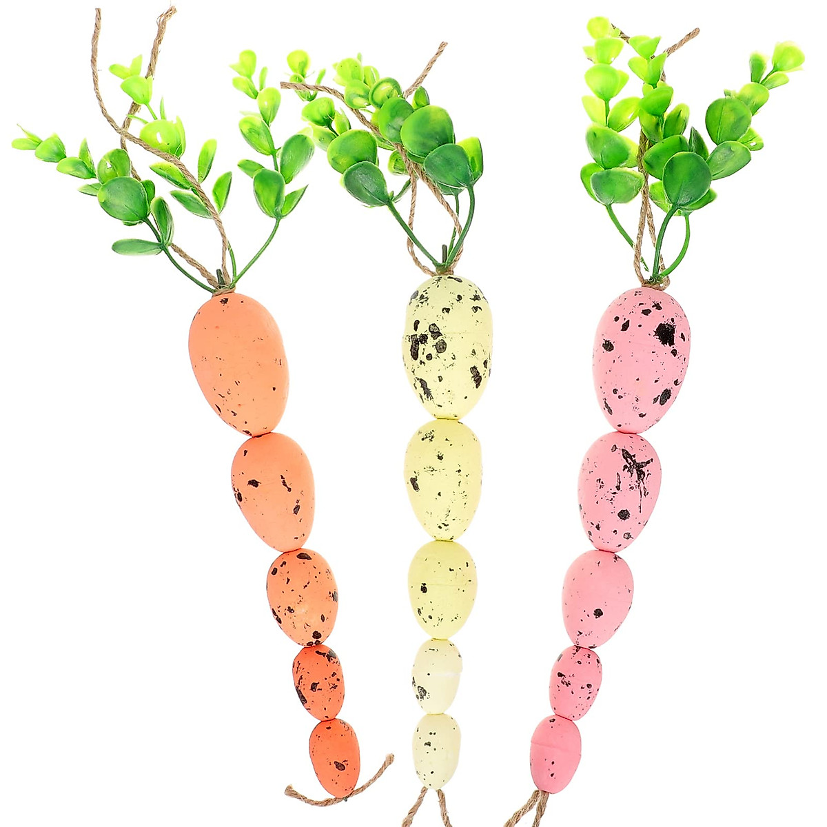 ABOOFAN 6 Pcs Easter Tree Ornaments Easter Ornament Easter Egg Letters for Stockings Foam Easter Egg Spring Easter Decor Easter Decorations Artificial Egg Pendant Household