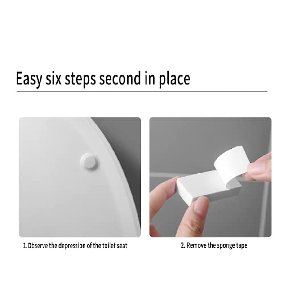 PAOBTEIY 2 PCS Toilet Lid Lifter, Toilet Seat Lifter Toilet Seat Handle Lifter Toilet Cover Lifter,Avoid Touching Toilet Cover Handle Bathroom Accessories for Home, Office, Hotel, White/Black (1)