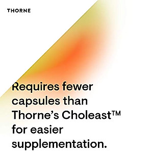Thorne Choleast-900-900mg Red Yeast Rice Extract - Gluten-Free Supplement Supports Healthy Cholesterol Levels Already in a Normal Range, Heart & Blood Pressure - 120 Capsules