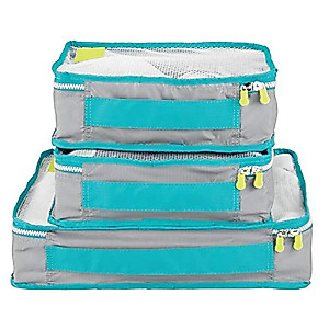 インターデザイン(Interdesign) Aspen Storage Case, 1.3 x 31.75 x 43.2 cm, Gray/Teal