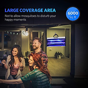 FLYFRY Extra Large Bug Zapper 40w Indoor, Electric Insect Fly Insect Killer Mosquito Pest Lamp Electrocutor for Mosquitoes Flies Insects Bugs Gnats Moths Wasps Hornets 40 watts 4000v Portable Trap