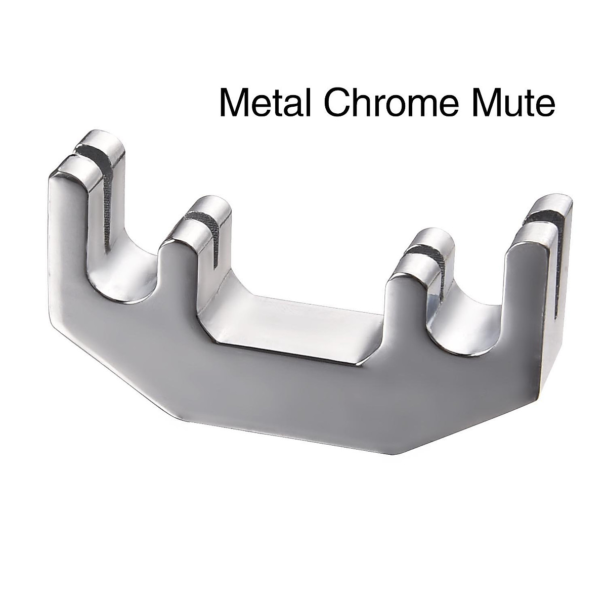 Mudder Metal Violin Mute Practice Violin Silencer for 1/2, 3/4, 4/4 Violin, Silver