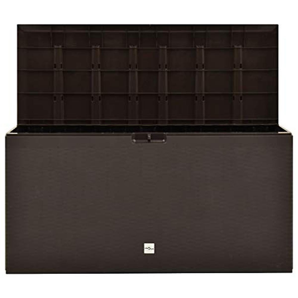 loibinfen Patio Storage Box Brown Patio Garden Outdoor Storage Container for Toys, Furniture Deck box 44.9"x18.5"x23.6" (Weight:16.56 lbs)