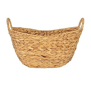 Household Essentials Water Hyacinth Basket with Handles