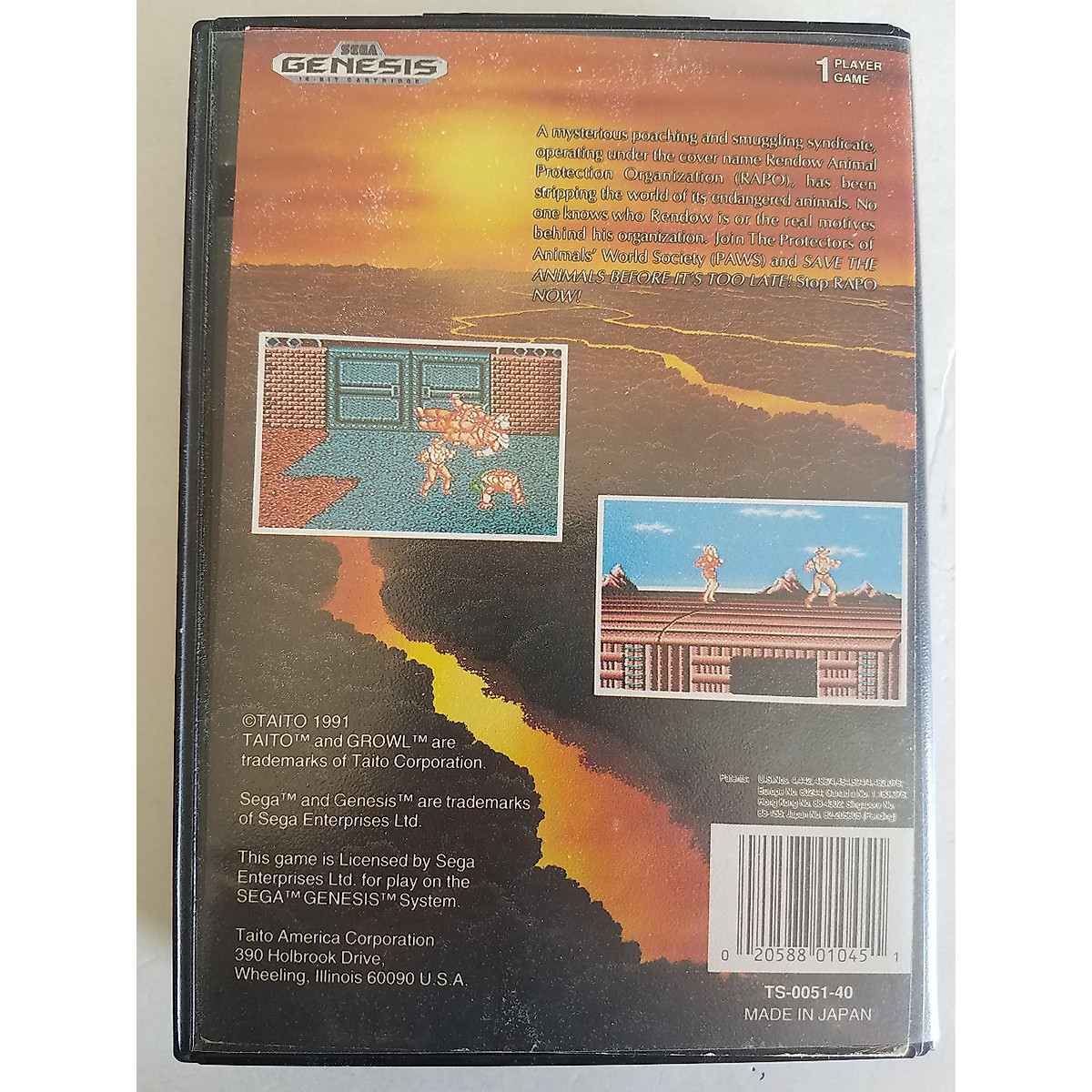 Growl - Sega Genesis