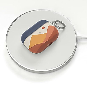 Casely Case Compatible with AirPods Pro | Opposites Attract | Day & Night Colorblock Mountains AirPods Case