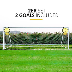 PodiuMax Top Bins Soccer Target Goal, Easy to Attach and Detach to The Goal, Set of 2, for Shooting Accuracy Training (Red)
