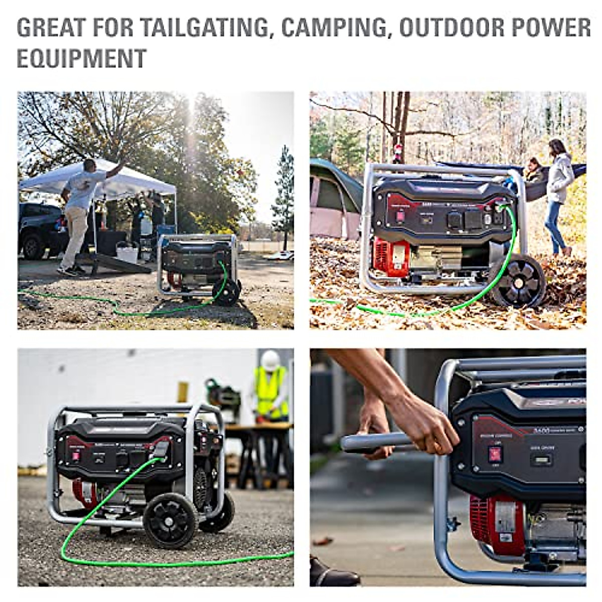 SIMPSON Cleaning SPG3645 Portable Gas Generator and Power Station for Camping, RV, Home Use, Construction, and More, 3600 Running Watts 4500 Starting Watts