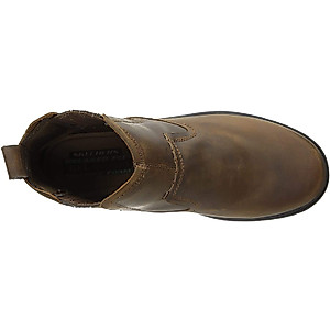 Skechers Men's Relaxed Fit Segment-Dorton Boot, Dark Brown, 6.5 M US