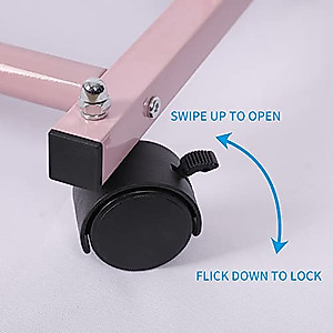 Fishat Simple Double Rod Garment Rack & SAH Solid Wood Dining Chair Set of 2