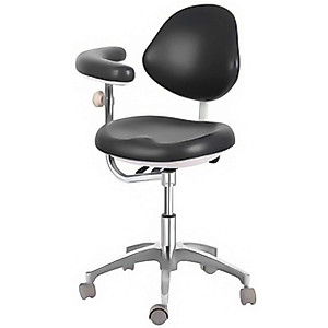 Assistant's Stool - Premium Dental Assistant's Stool, Black