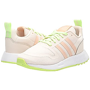 adidas Originals Multix Skate Shoe, Wonder White/Halo Blush/Signal Green, 5 US Unisex Little Kid