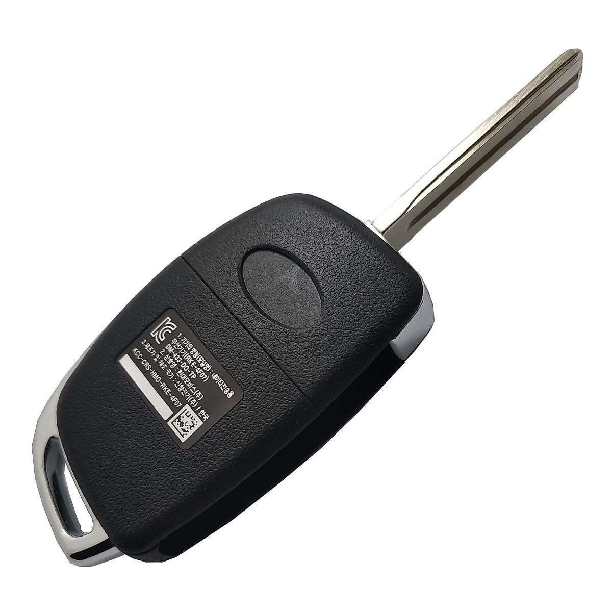 Key Fob Case Fits for Hyundai Santa Fe Sonata Flip Folding Keyless Entry Remote Replacement Key Fob Shell with Screwdriver and Uncut Blade (4 Buttons)