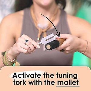 SANEWAVE Tibetan Singing Bowl Set and Tuning fork - Meditation Bowl - 4096 Diapason Sound Bowl - Cuenco Tibetanos for Healing and Mindfulness