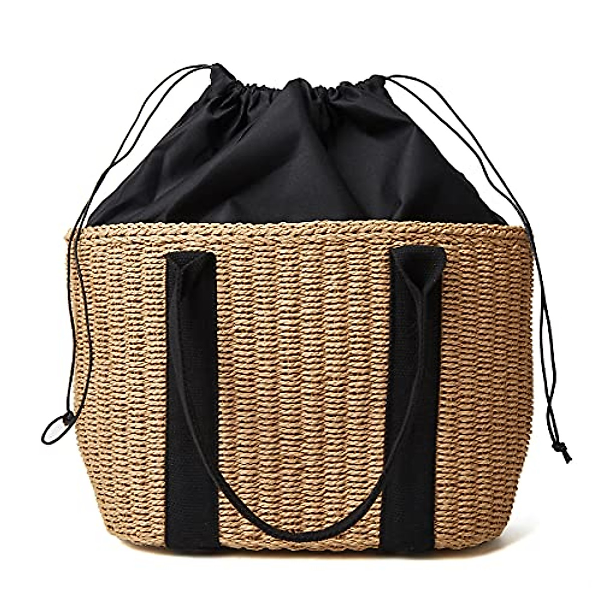 Women Straw Bags Summer Beach Tote Bag Handmade Woven Shoulder Crossbody Handbag
