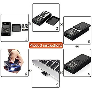 Symcode Bluetooth Wireless Barcode Scanner,Compatible with Bluetooth Function & 2.4GHz Wireless, Portable Barcode Reader Work with Windows, Mac,Android, iOS Phones, Tablets or Computers