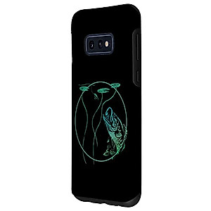 Galaxy S10e Bass Fishing Bass Rising Lilly Pad Largemouth Bass Case