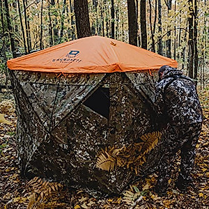 Barronett Blinds® 5-Sided Blaze Orange Safety Cap, for Use with 5-Sided Hunting Blinds, Safety During Hunting, Attaches Quickly and Easily, Blaze Orange, BA704