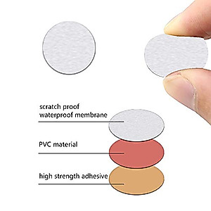 White Stickers Cover Screw Holes 21mm 324pcs Self-Adhesive Screw Hole Stickers Hole Paste Sticker for Wooden Furniture Cabinet 6 Sheets