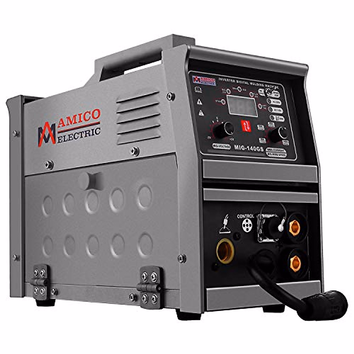 AmicoPower Amico MIG-140GS,140 Amp MIG/MAG/Lift-TIG/Stick Arc DC Welder,3-in-1 Multifunction,100% Duty Cycle,Spool Gun Weld Aluminum SPG15180 and SPG15250
